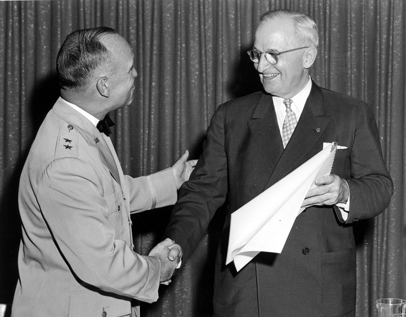 Former President Truman receives Certificate of Appreciation from ...