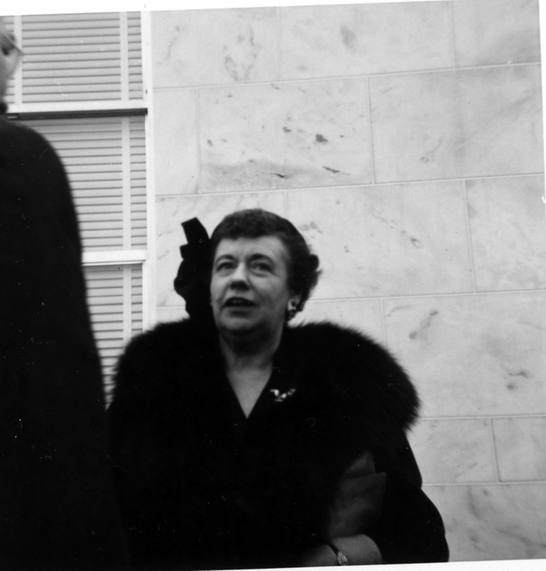 Mrs. Fred Vinson, wife of U.S. Supreme Court Justice Fred Vinson, at ...