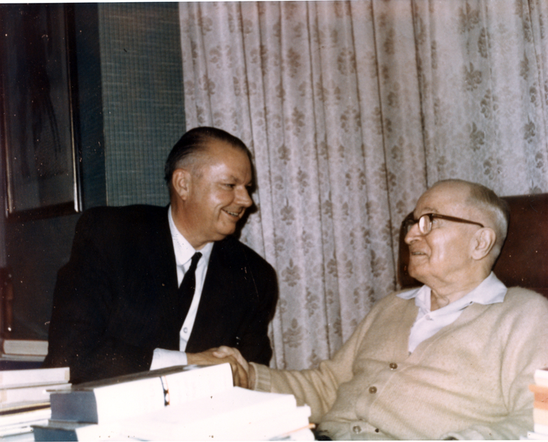 Former President Harry S. Truman and a Visitor at His Home | Harry S ...