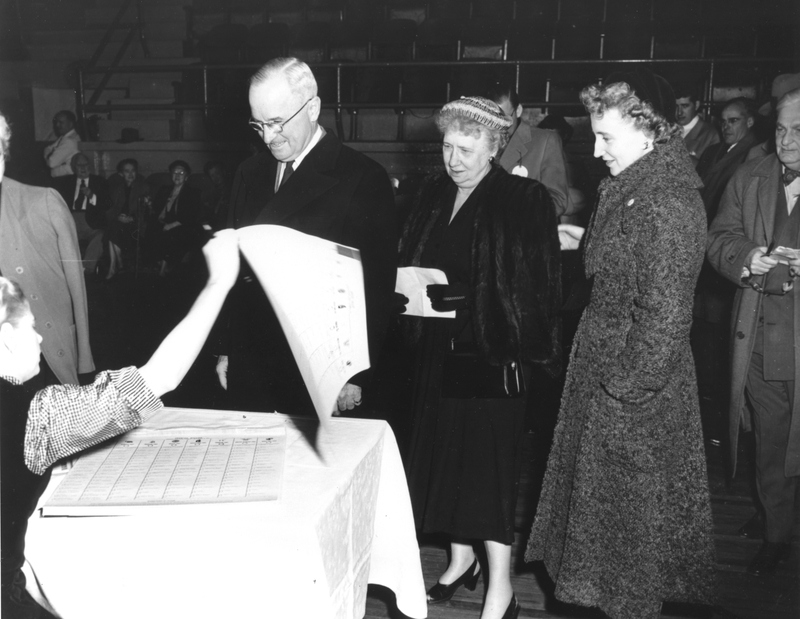 The Truman family voting in general election | Harry S. Truman