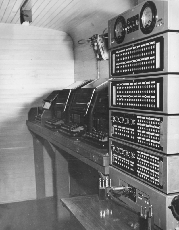 Mobile teletype unit during Korean War | Harry S. Truman