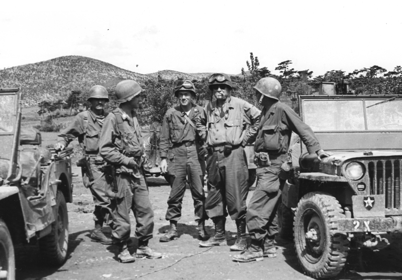 Officers of 3rd Battalion, 23rd Infantry, 2nd Division Command Post ...