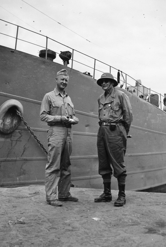 General Frank E. Lowe and Lieutenant Colonel Haffener | Harry S. Truman