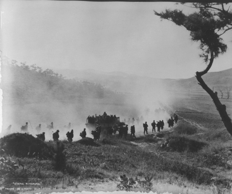 Troops on road south of Pyongyang during Korean War | Harry S. Truman