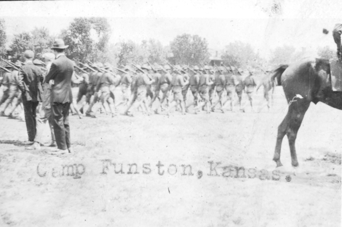 Soldiers and Horses at Camp Funston | Harry S. Truman