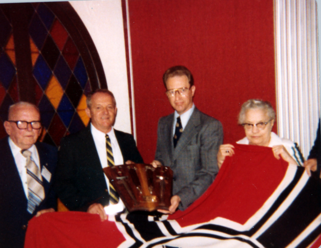 Col. O'Connell, Col. Sachs, Dr. Curtis, Mrs. R.E. Truman, and Col. Fall ...