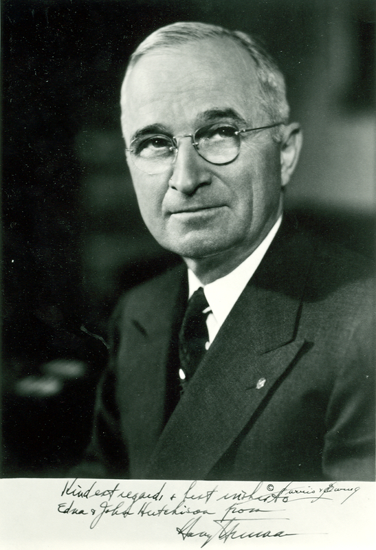 Autographed portrait of President Truman | Harry S. Truman