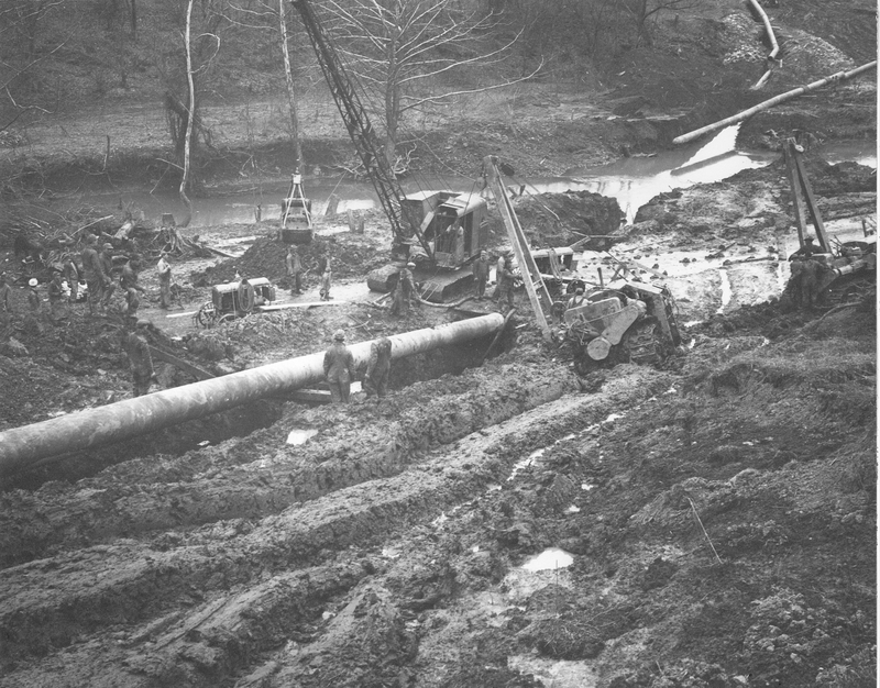 Mud ruts along pipeline in western Pennsylvania | Harry S. Truman