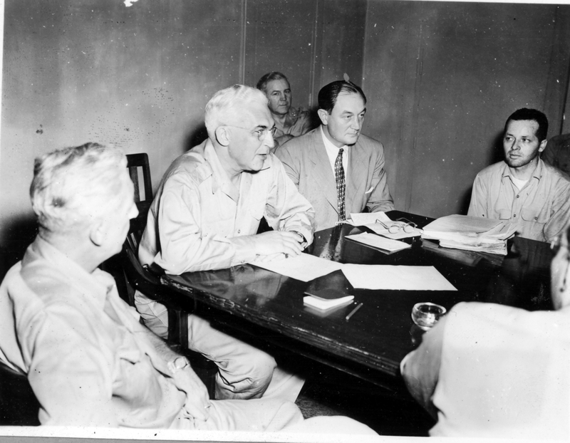 Ambassador Edwin Pauley and High Commissioner Paul V. McNutt at a Press ...