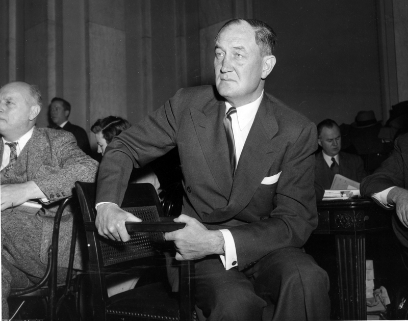 Edwin Pauley at a Senate Hearing | Harry S. Truman