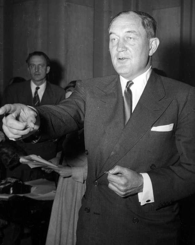 Edwin Pauley at a Senate Hearing | Harry S. Truman