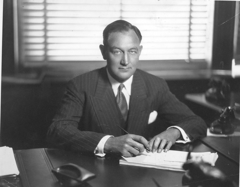 Edwin W. Pauley at His Desk | Harry S. Truman