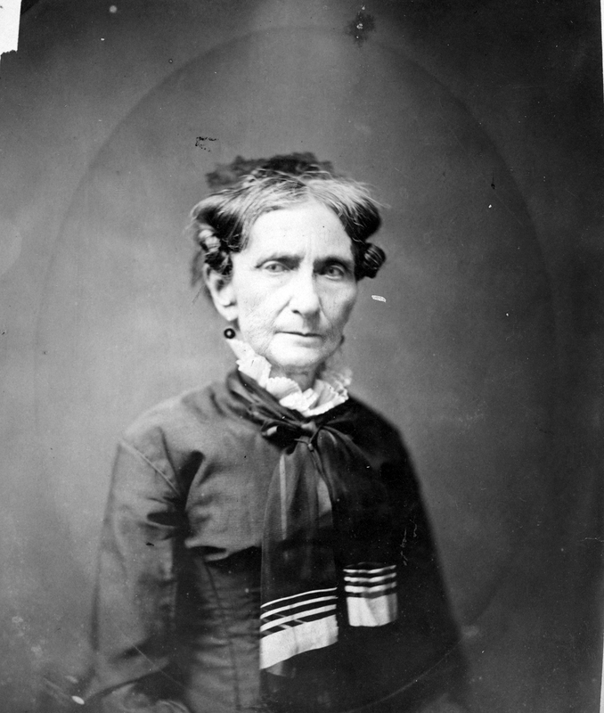 Portrait of an older Sarah D. Gates, (Mrs. George W. Wallace), great ...