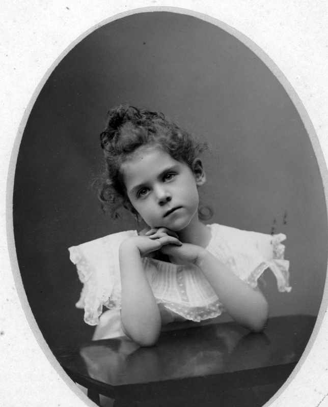 Oval Portrait of an Unidentified Young Girl, Probably a Member of the ...