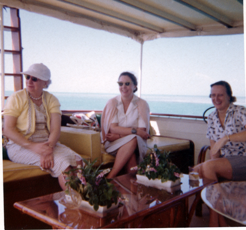 Bess Truman and Two Women on a Boat | Harry S. Truman