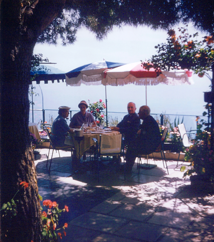 Former President Truman, Bess Truman, Sam Rosenman and his Wife Lunch ...