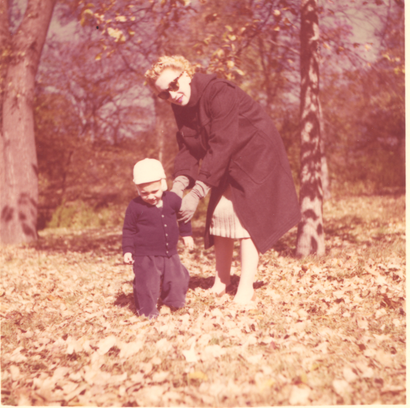 Snapshot of Margaret Truman Daniel and her son, Clifton Truman Daniel ...