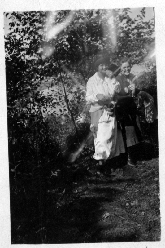 May Wallace with unidentified young woman in woods | Harry S. Truman