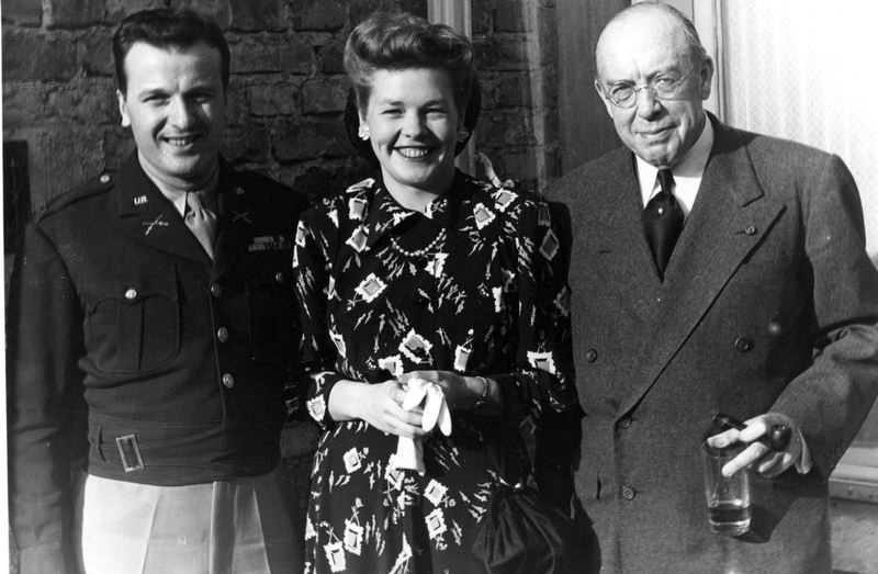 Ambassador Stanton Griffis with two Unidentified People at Reception ...