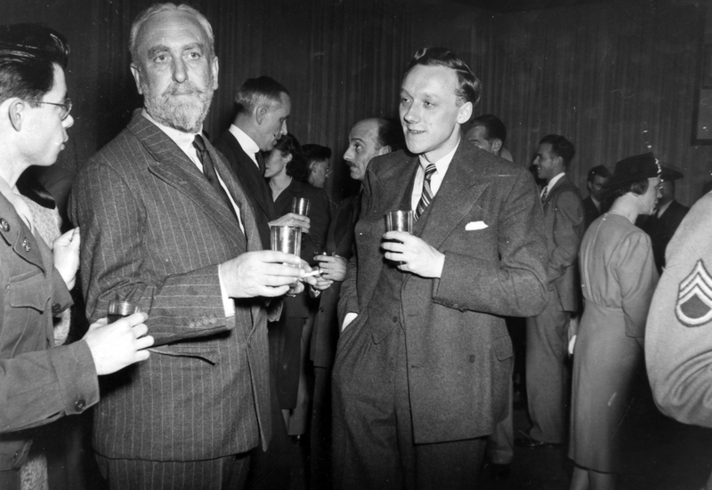 British Military Attache and Others at Embassy Gathering in Warsaw ...