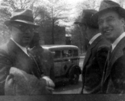 David K. Niles with Two Men | Harry S. Truman