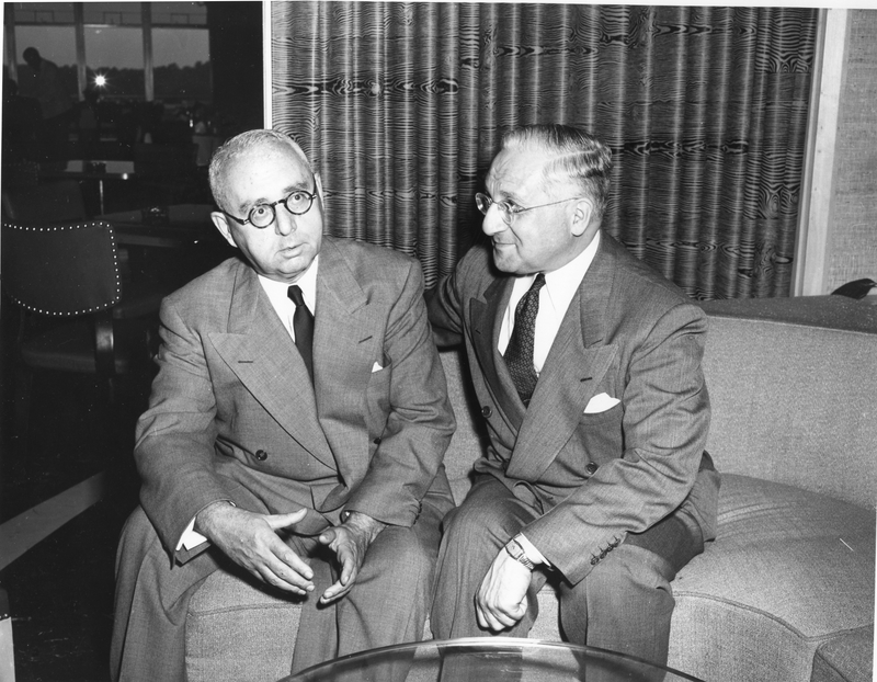David K. Niles with Dr. Abram Sachar | Harry S. Truman