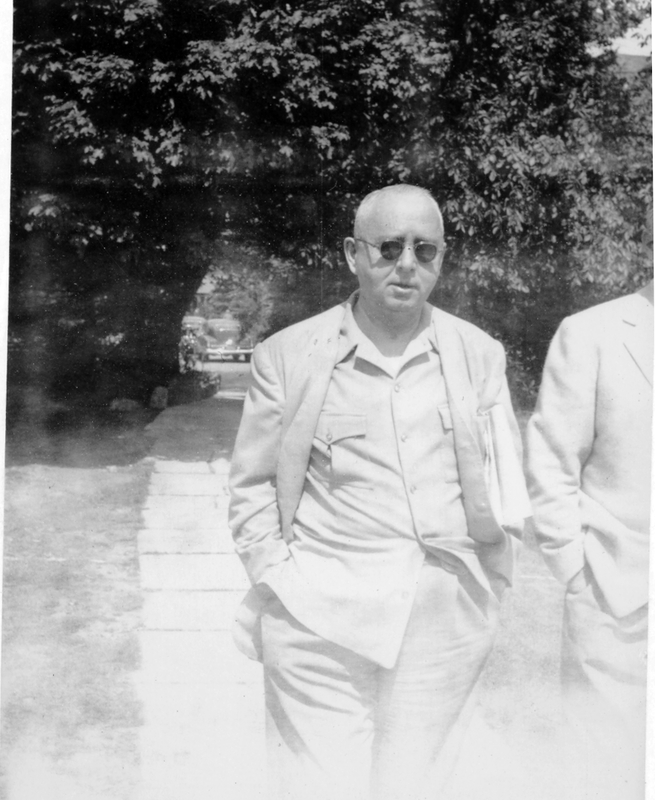 David K. Niles walking down a path | Harry S. Truman