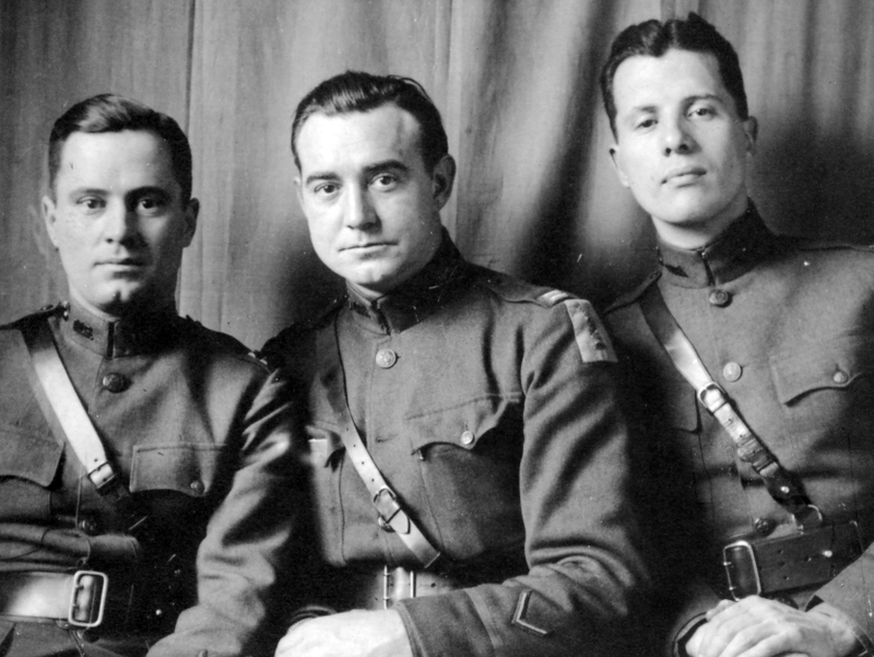 Left to Right: Major Richard C. Patterson, Captain Bull, Jr., and ...