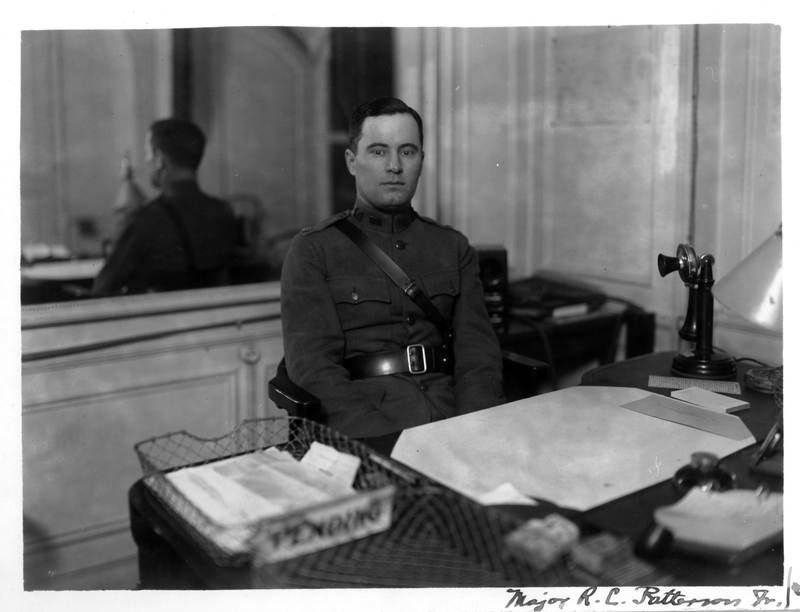 Major Richard C. Patterson at his Desk in Paris | Harry S. Truman