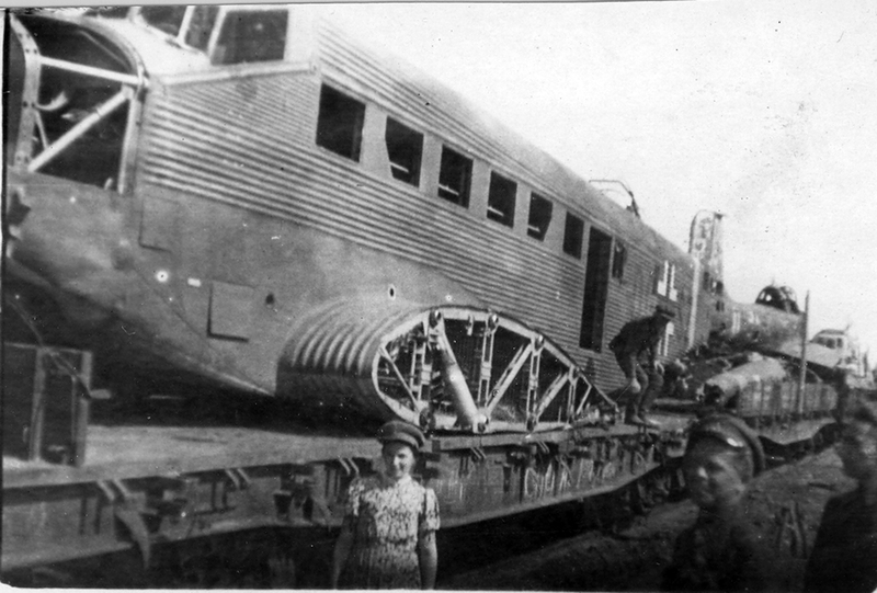 Snapshot of Aircraft Being Transported by Railroad with Wings Detached ...