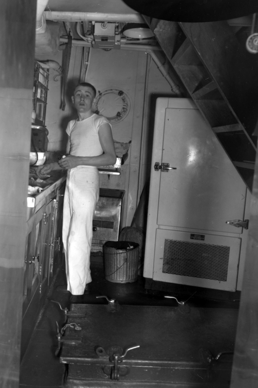 A Sailor Inside Operations Room of the Williamsburg | Harry S. Truman