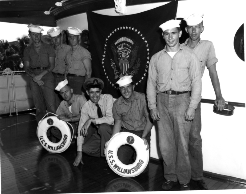 Officers and Sailors Aboard the Williamsburg | Harry S. Truman