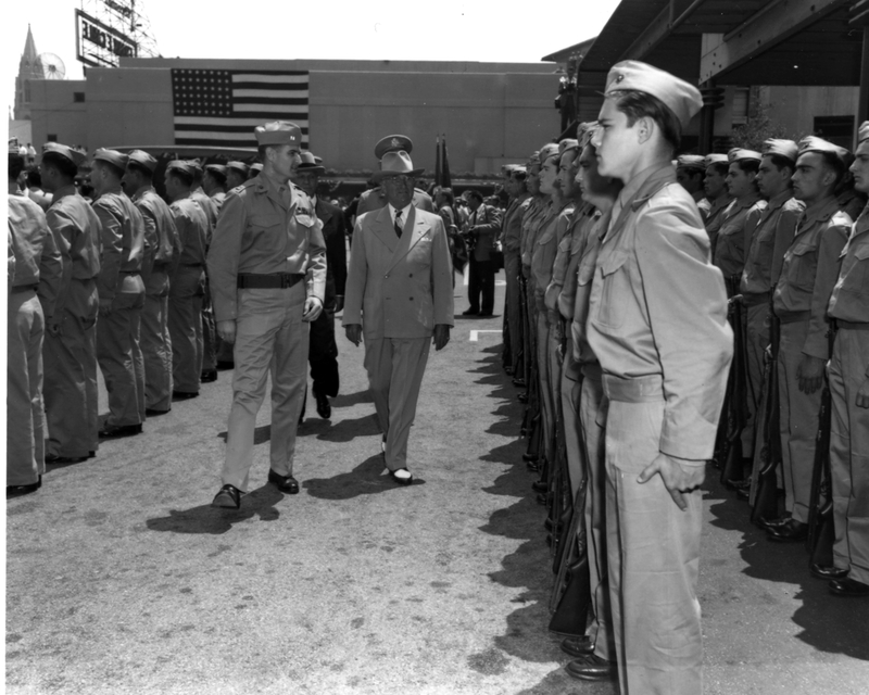 President Truman reviews troops at Berkeley, California | Harry S. Truman