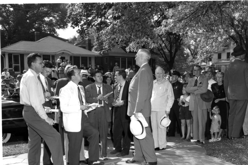 President Truman Speaks with Reporters at Jefferson City, Missouri ...
