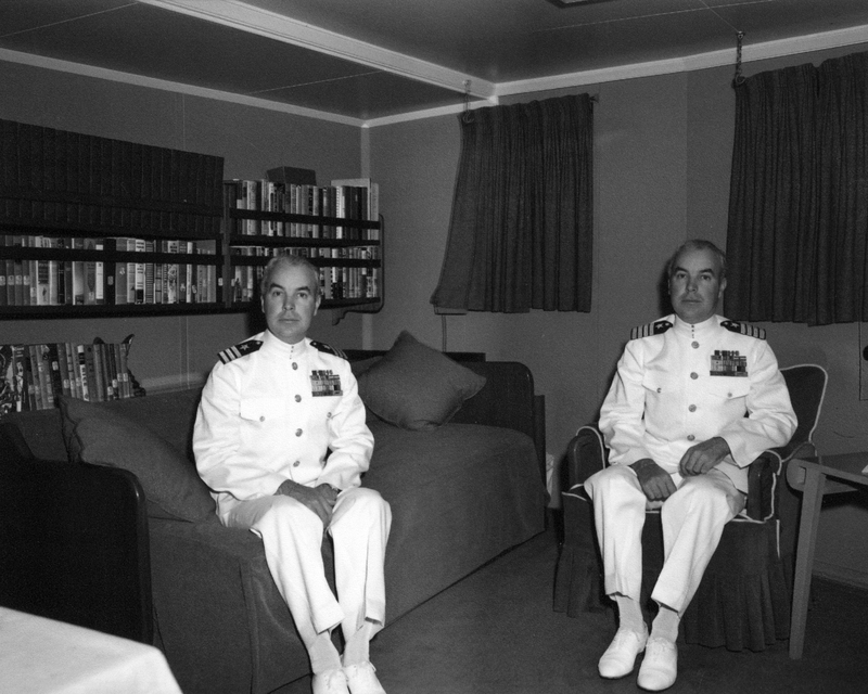 Naval Officers on Board the USS Williamsburg | Harry S. Truman