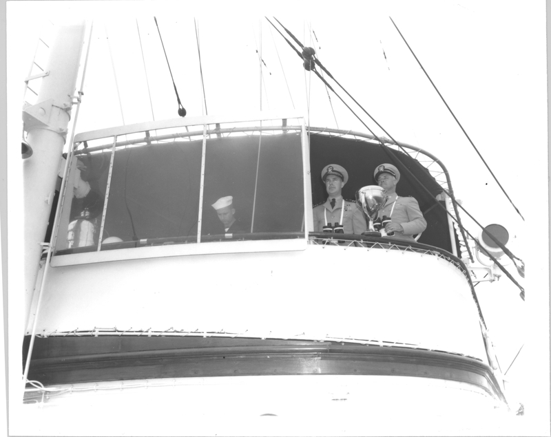 Two Officers on the Bridge of the Williamsburg | Harry S. Truman