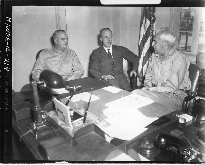 General Styer, Secretary Patterson and Commissioner McNutt Meet | Harry ...
