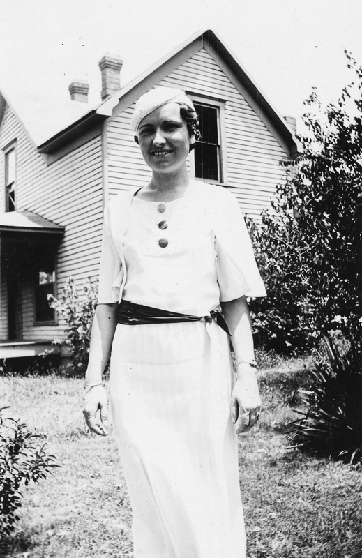 Young Woman in Yard | Harry S. Truman