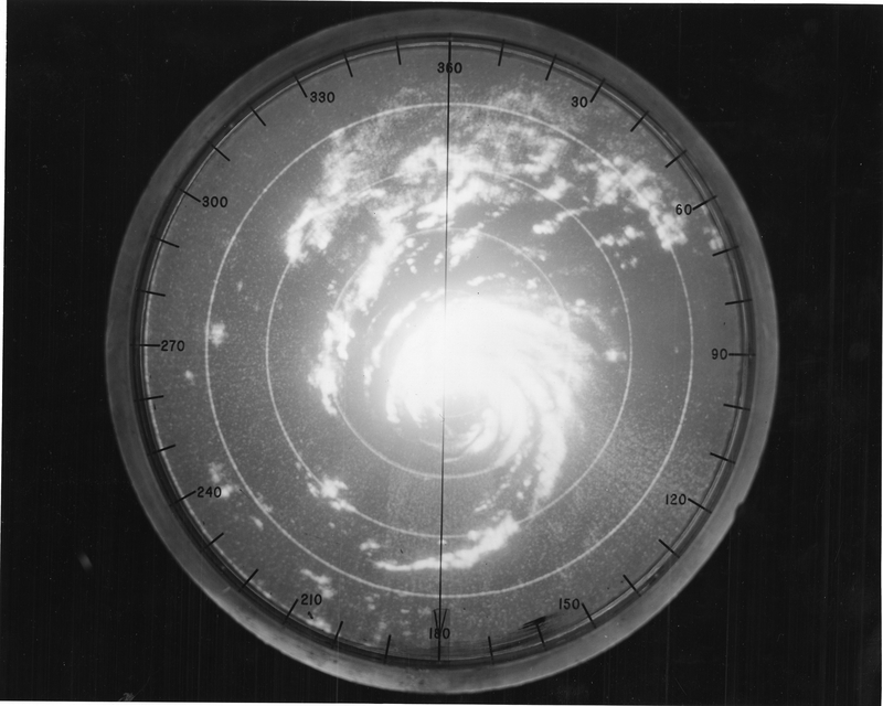 Radar Scope Photograph of Florida Hurricane | Harry S. Truman