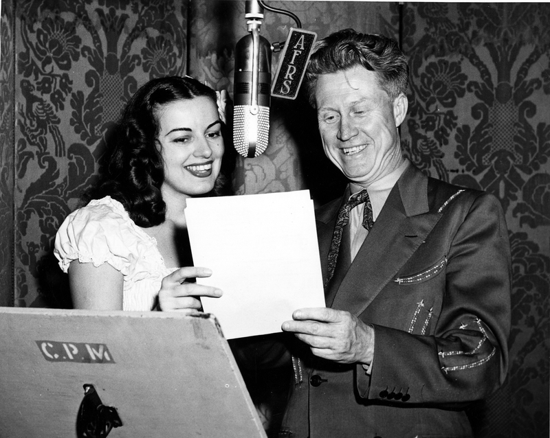 Redd Harper and an Actress in the Armed Forces Radio Service (AFRS ...