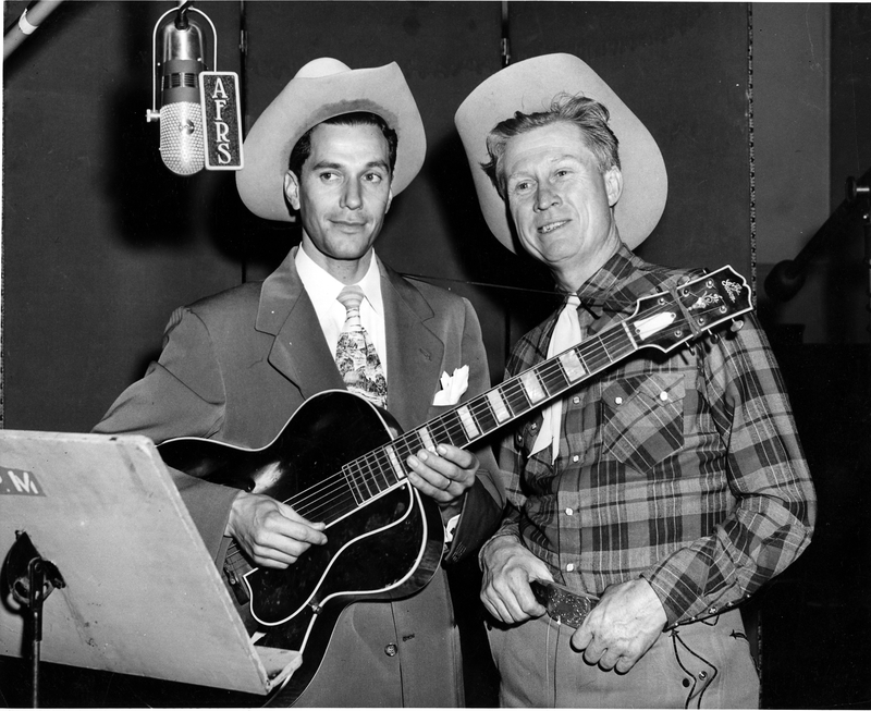 Redd Harper and a Musician in the Armed Forces Radio Service (AFRS ...