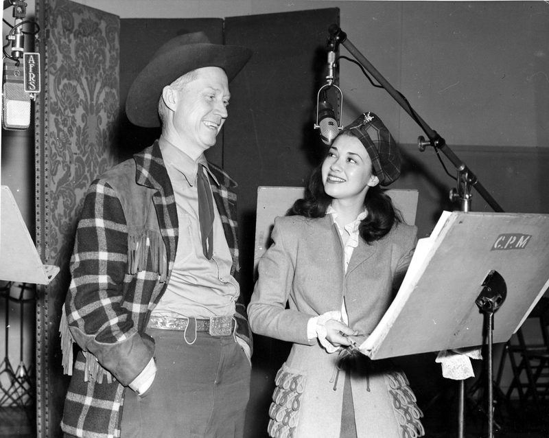 Redd Harper and Ginny Jackson in the Armed Forces Radio Service (AFRS ...