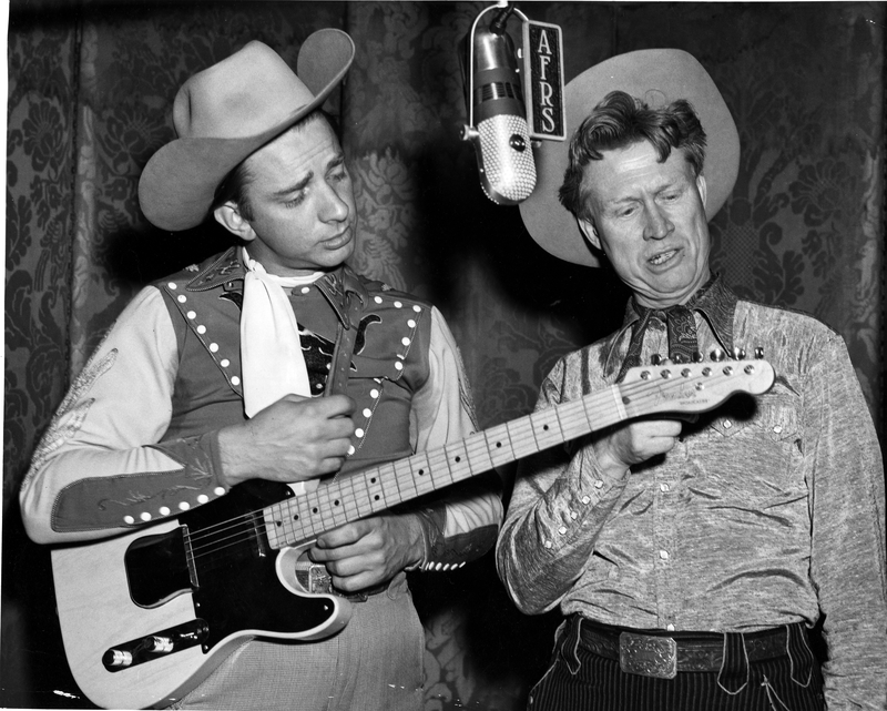 Charlie Aldrich and Redd Harper in the Armed Forces Radio Service (AFRS ...