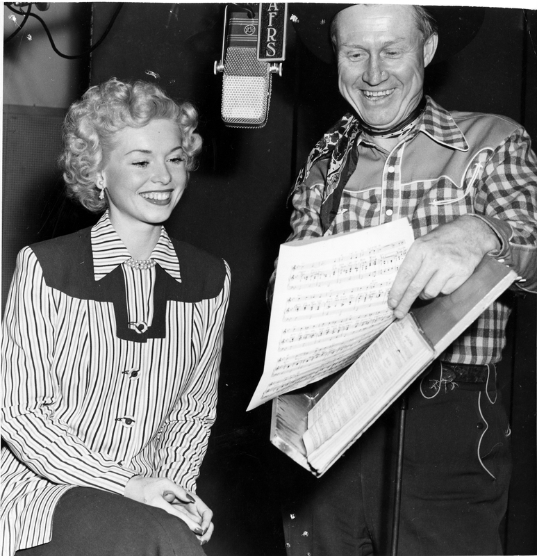 Redd Harper in the Armed Forces Radio Service (AFRS) Recording Studio ...