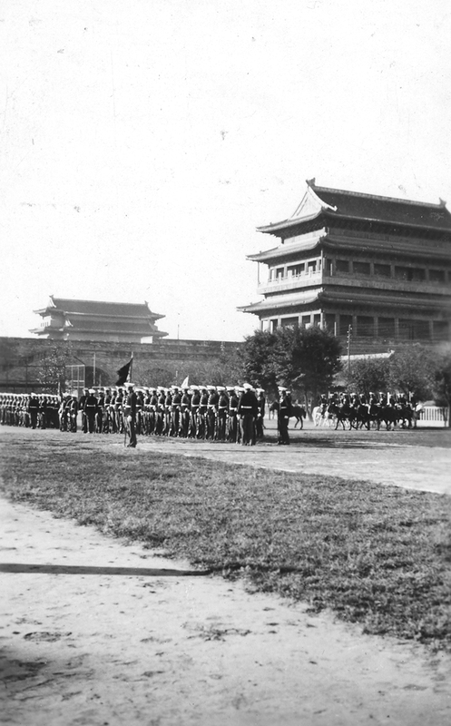 Photograph of the United States Marine Guard at the Legation in Peiping ...