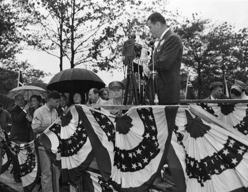 Hannegan Dedicates Swimming Pool | Harry S. Truman