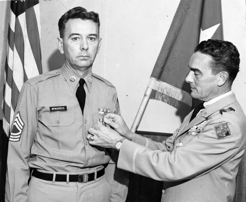Major General Truman Presenting Medal to Sergeant Major McMorris ...