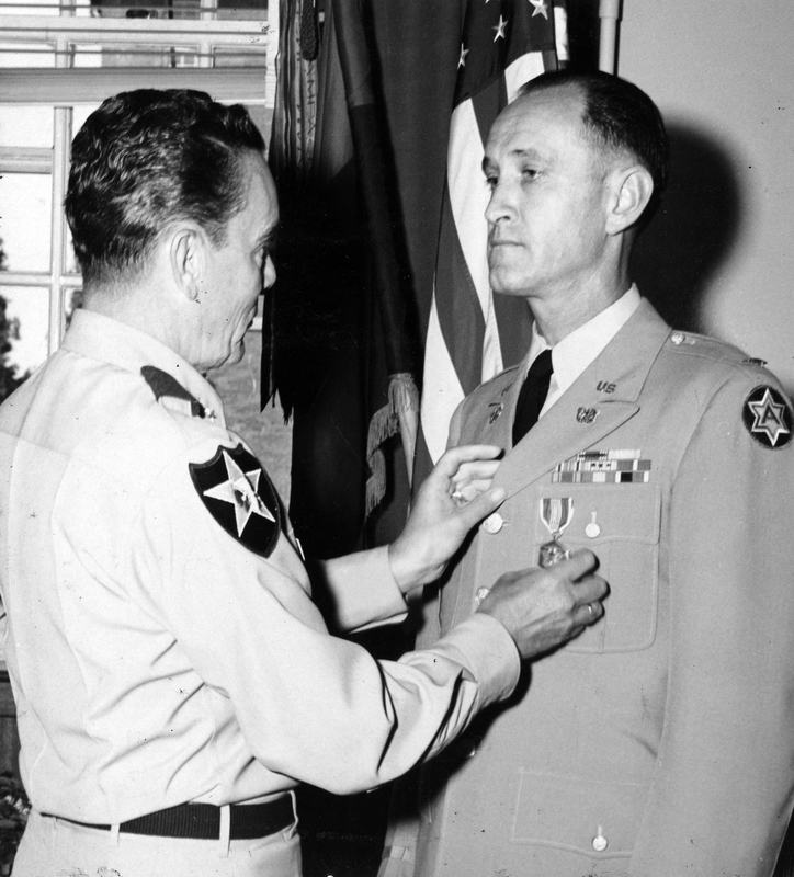 Major General Truman Presenting Award to Officer Owen | Harry S. Truman