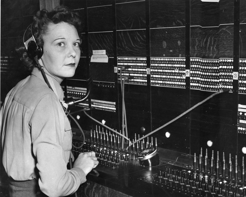 Women's Army Corps (WAC) Sergeant Operates the Army Switchboard | Harry ...