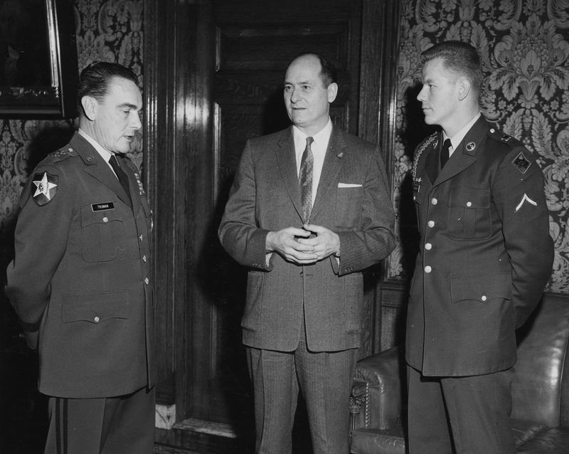 Washington State Governor Albert Rosellini and Specialist James Henson ...